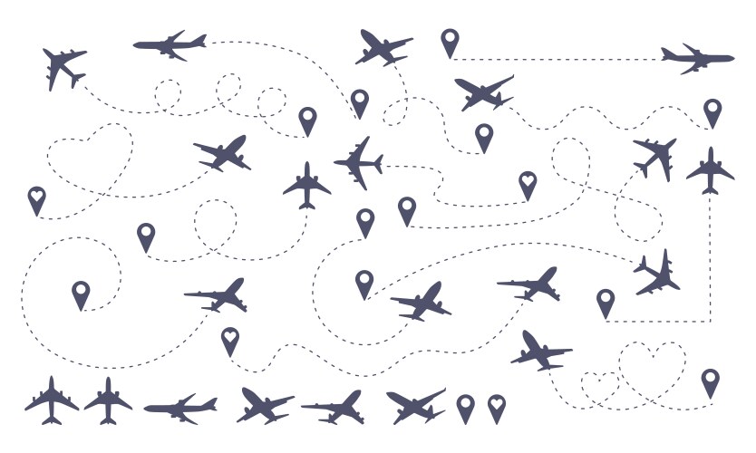 Plane Route Vector Images (over 12,000)