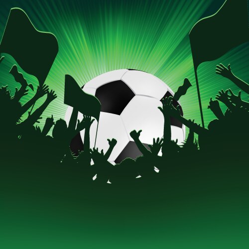 Football fans back view people watch match Vector Image