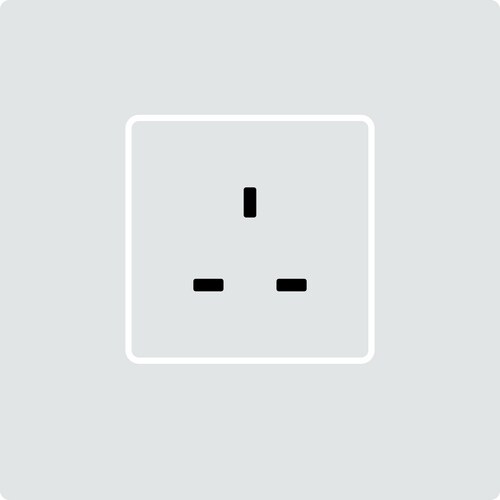 Great britain electrical socket icon Royalty Free Vector