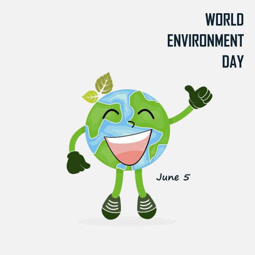 World environment day concept logo design Vector Image