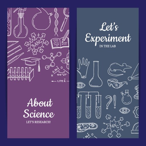 Science technology engineering and math linear Vector Image