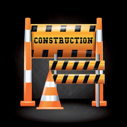 Construction in progress design Royalty Free Vector Image