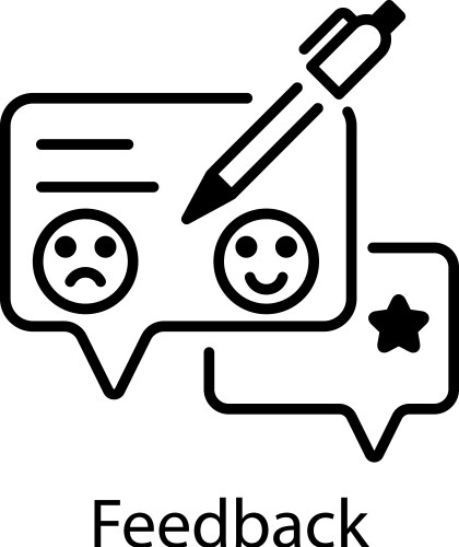 Positive feedback Royalty Free Vector Image - VectorStock