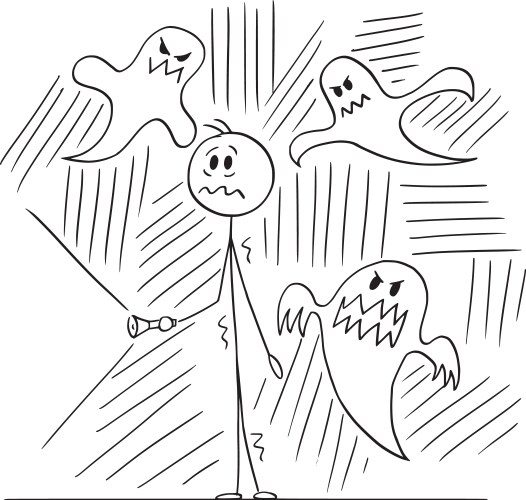 Scared Stickman Vector Images (92)