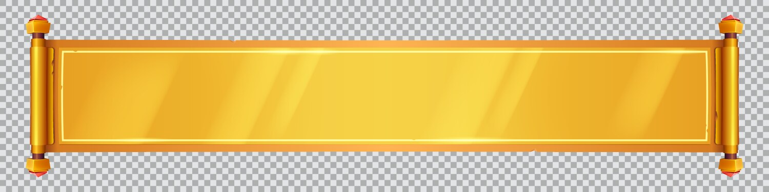 Papyrus scroll royal banner paper parchment Vector Image