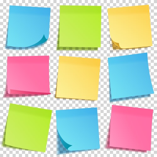 Realistic Sticky Note Vector Images (over 2,300)