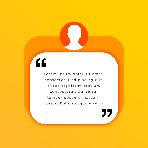 Background for testimonial dialogue and suggestion