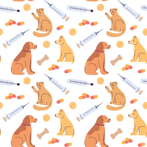 Medical seamless pattern Royalty Free Vector Image