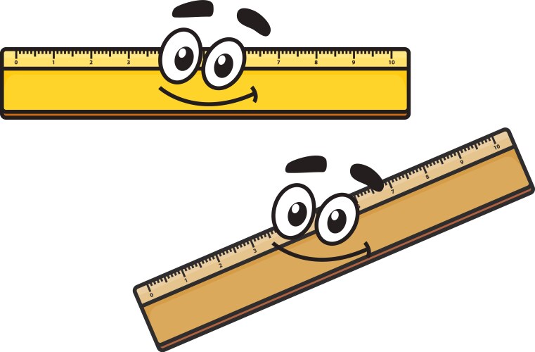Cartoon ruler Vector Images & Graphics for Commercial Use | VectorStock
