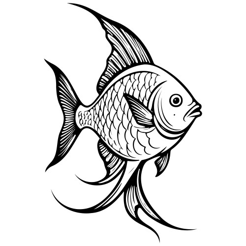 Fish Line Drawing Vector Images (over 35,000)