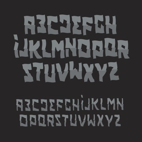 Demonized Font Vector Images (over 260)