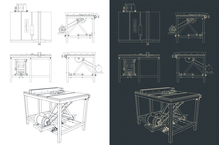 Professional table saw Royalty Free Vector Image