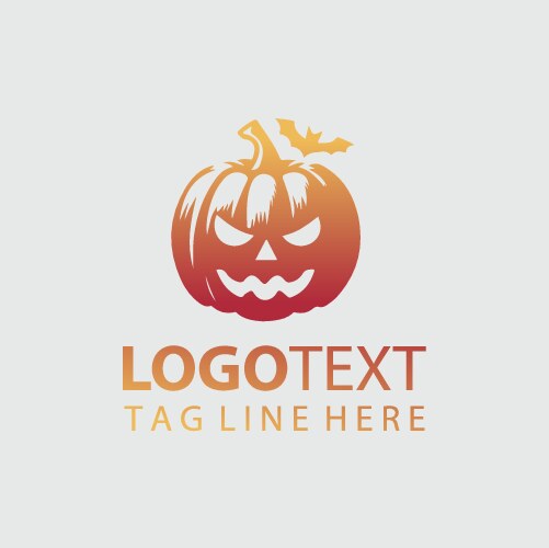 Pumpkin logo Royalty Free Vector Image - VectorStock