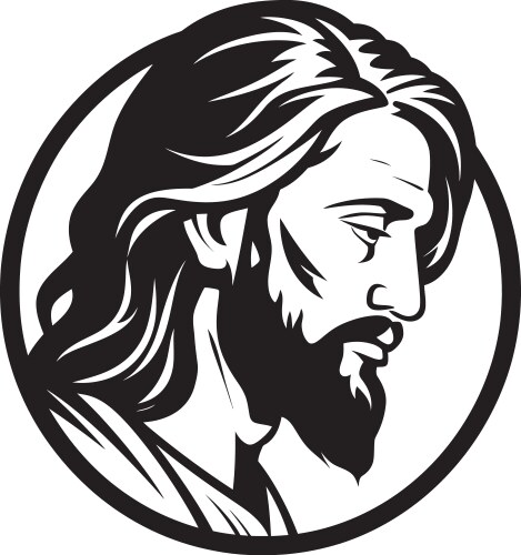 Grace portraying jesus in watercolors visualizing Vector Image