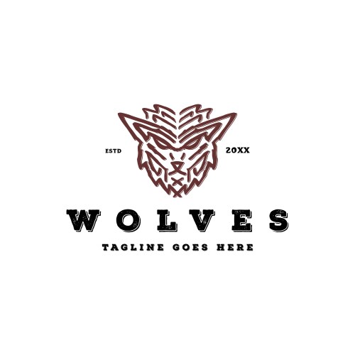 Wolf logo Royalty Free Vector Image - VectorStock