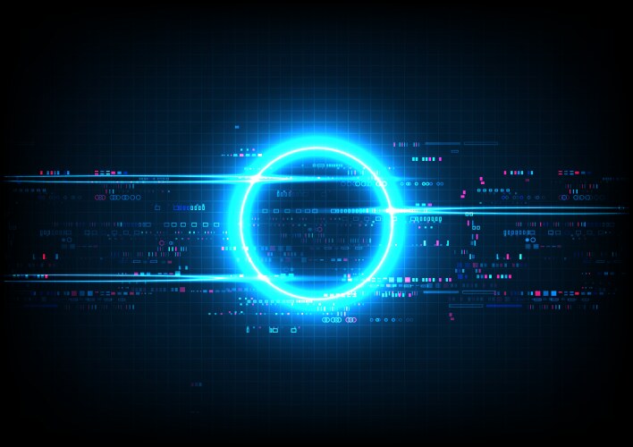 Abstract blue technology concept Royalty Free Vector Image