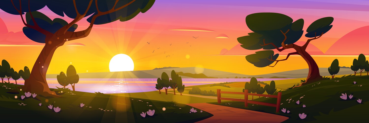 Sunset Cartoon Vector Images (over 32,000)