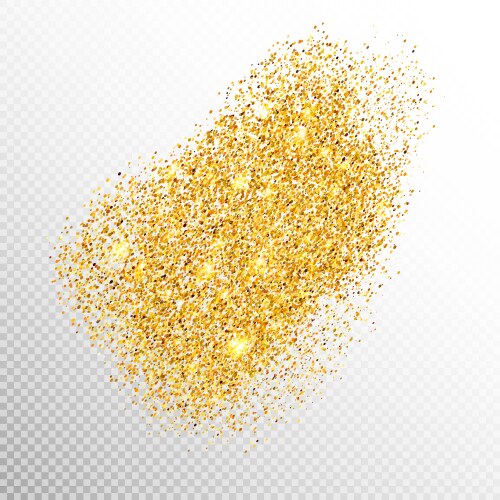 Luxury gold glitter frame Royalty Free Vector Image