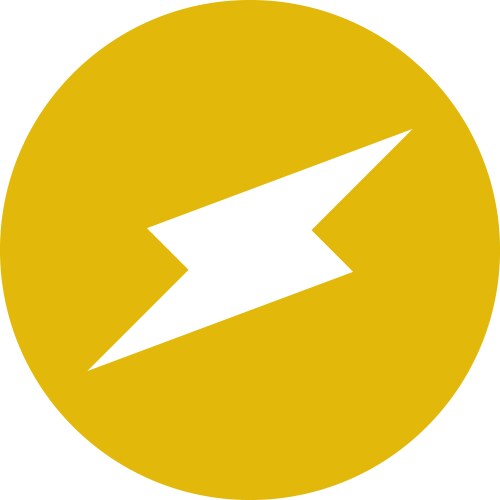 Bolt icon graphic design template Royalty Free Vector Image