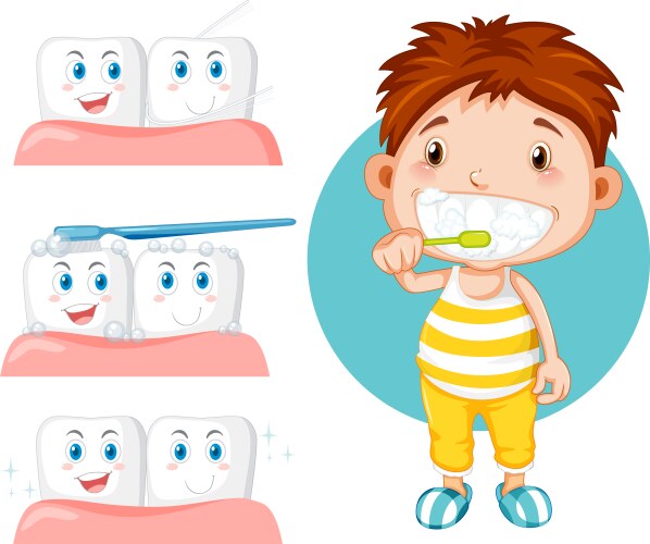 Brush Teeth Kids Clipart Kids Brushing Teeth Clip Art #38474