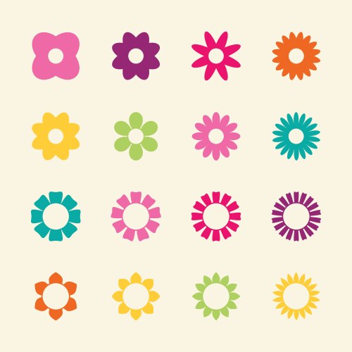 Colorful Flower Icon Vector Images (over 130,000)