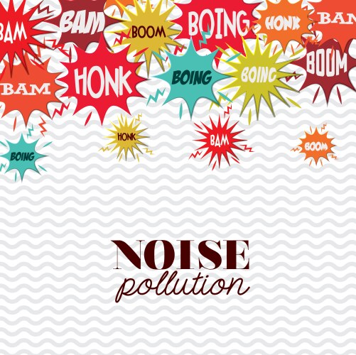 Noise pollution design Royalty Free Vector Image