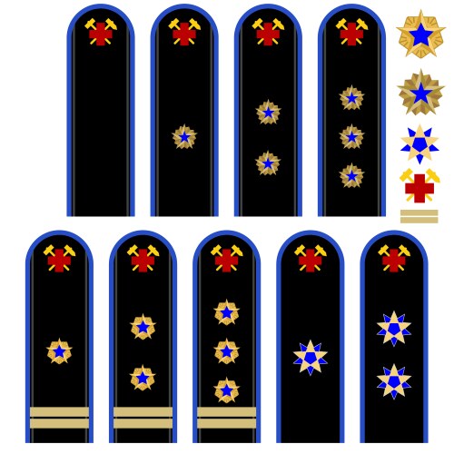 Insignia of the russian imperial army Royalty Free Vector