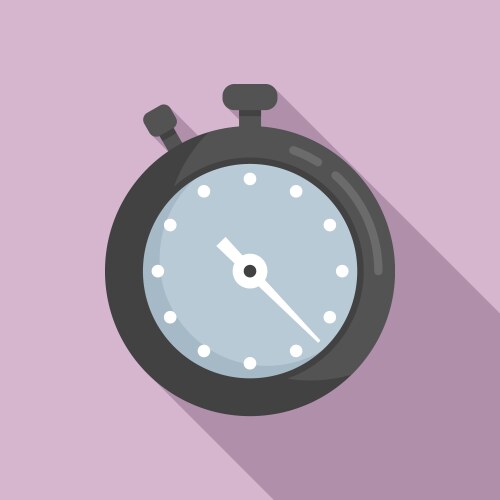 Stop watch icon outline timer clock Royalty Free Vector