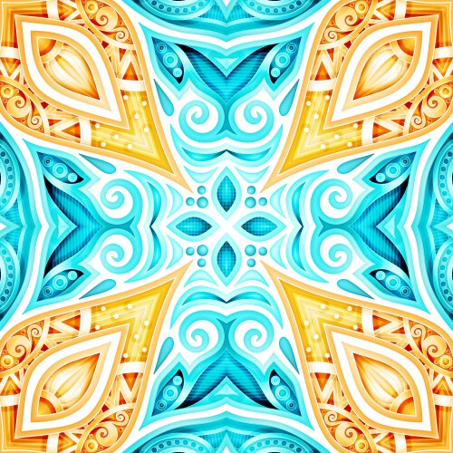 Colored seamless pattern with tulips floral motifs