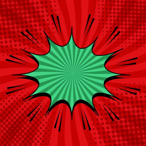 Comic explosion pop art retro style cartoon Vector Image