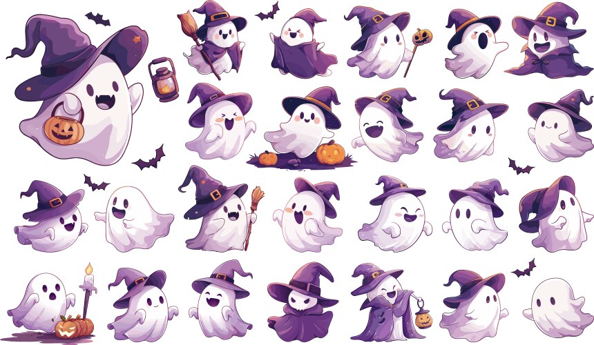 Halloween house cartoon background horror haunted Vector Image