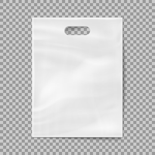 Plastic bag isolated on transparent background Vector Image