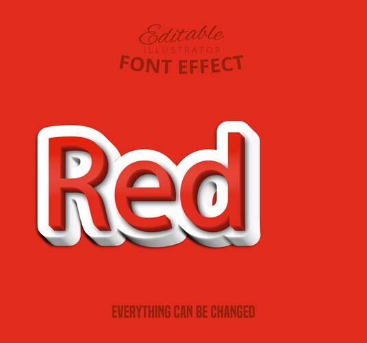Colorful gradient font effect Royalty Free Vector Image