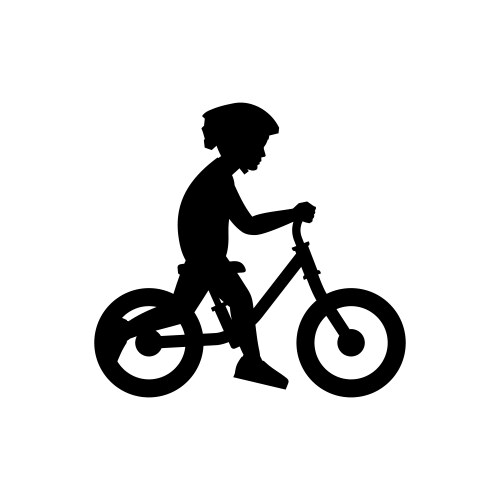 Boy riding bike Royalty Free Vector Image - VectorStock