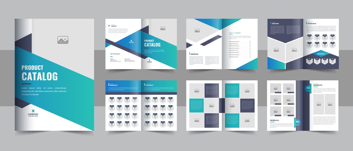 Product catalog or catalogue design template Vector Image