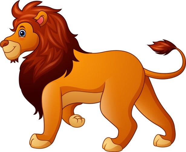 Lion cartoon animal Royalty Free Vector Image - VectorStock