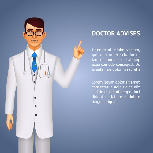 Doctor presentation Royalty Free Vector Image - VectorStock
