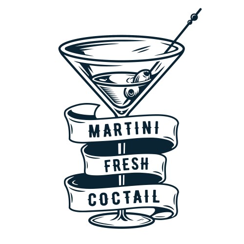 Martini glass Vector Images & Graphics for Commercial Use | VectorStock