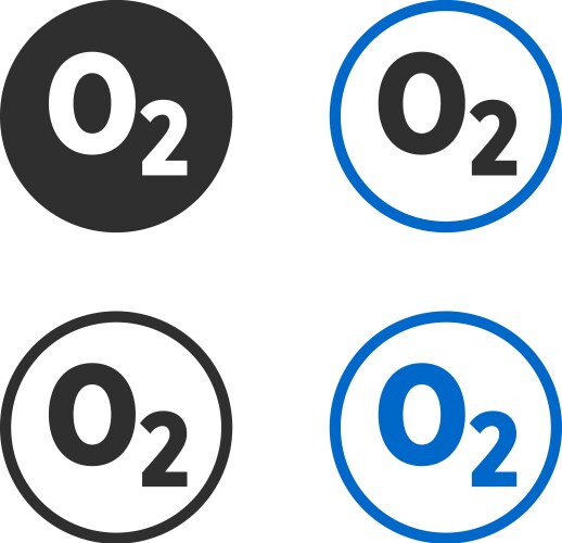 Ozone o3 molecule model with three oxygen atoms Vector Image