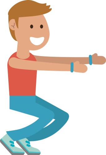 Athletic Man Doing Squat Exercise Cartoon Vector Images (over 170)