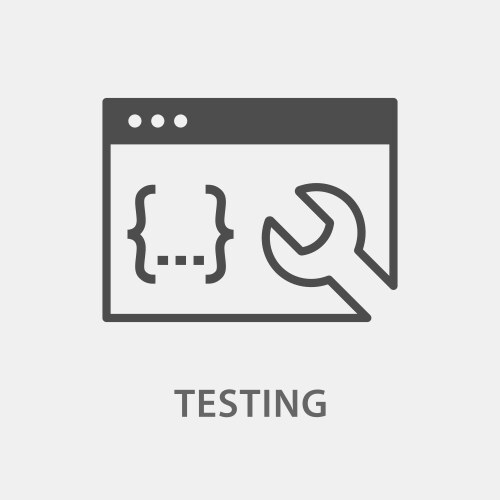 Testing icon for graphic Royalty Free Vector Image