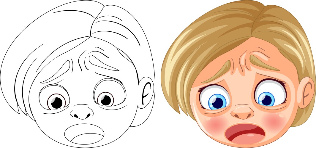 Cartoon Face Worried Vector Images (over 7,200)
