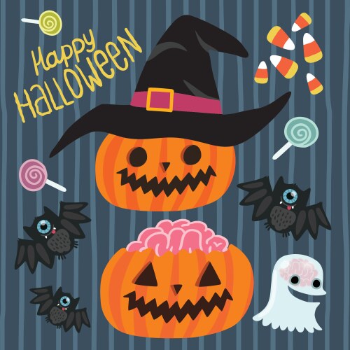 Candy Corn Faces Halloween Happy Vector Images (over 490)