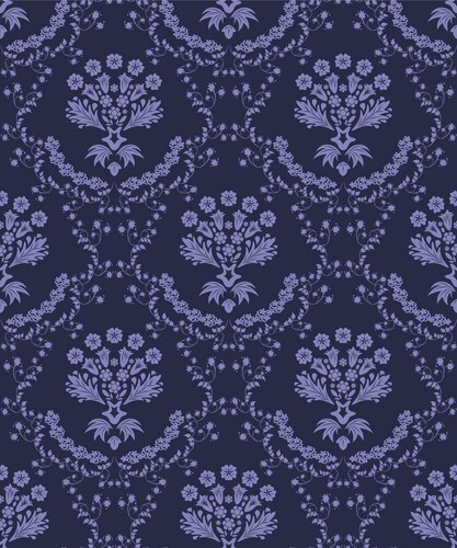 Damask Seamless Pattern Background Royalty Free Vector Image