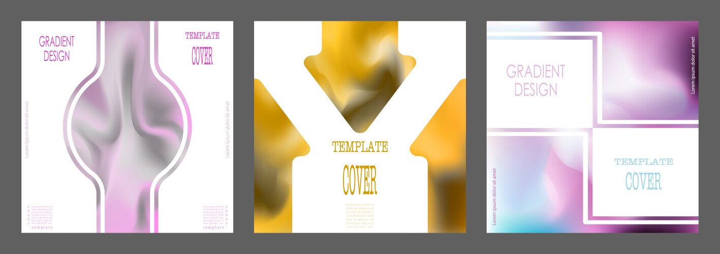 Colorful gradient with blur elements a template Vector Image