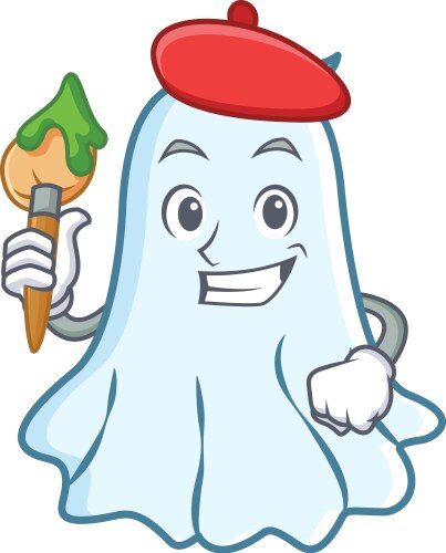 Cute ghost cartoon collection set Royalty Free Vector Image