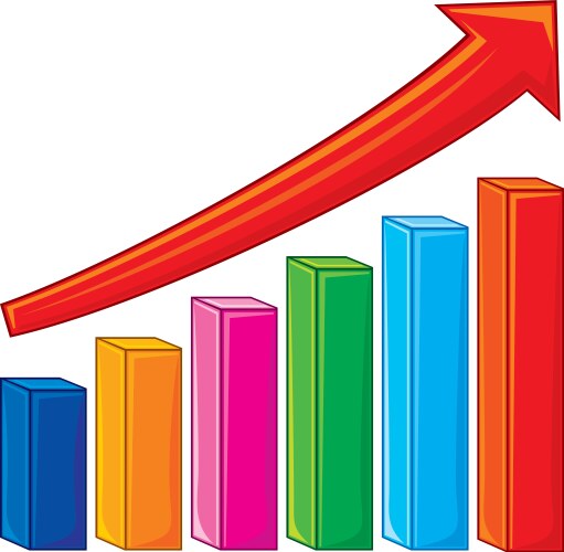 Increase diagram Royalty Free Vector Image - VectorStock