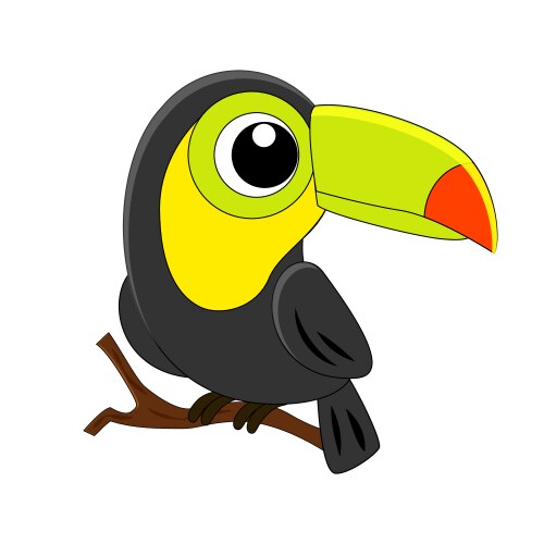 Cute cartoon hoopoe Royalty Free Vector Image - VectorStock