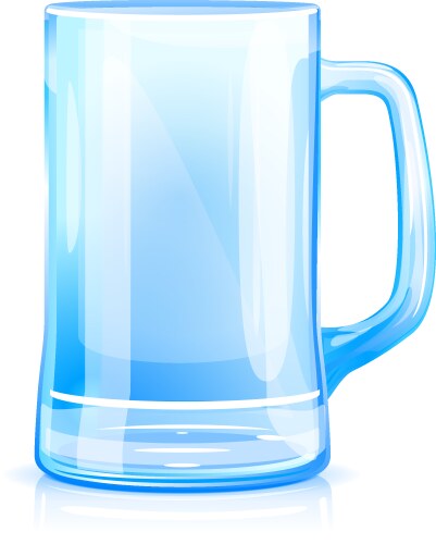 Glass with water Royalty Free Vector Image - VectorStock