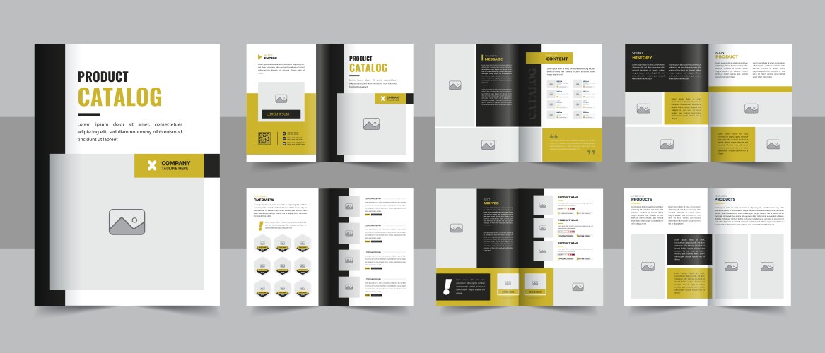 Product catalog or catalogue design template Vector Image